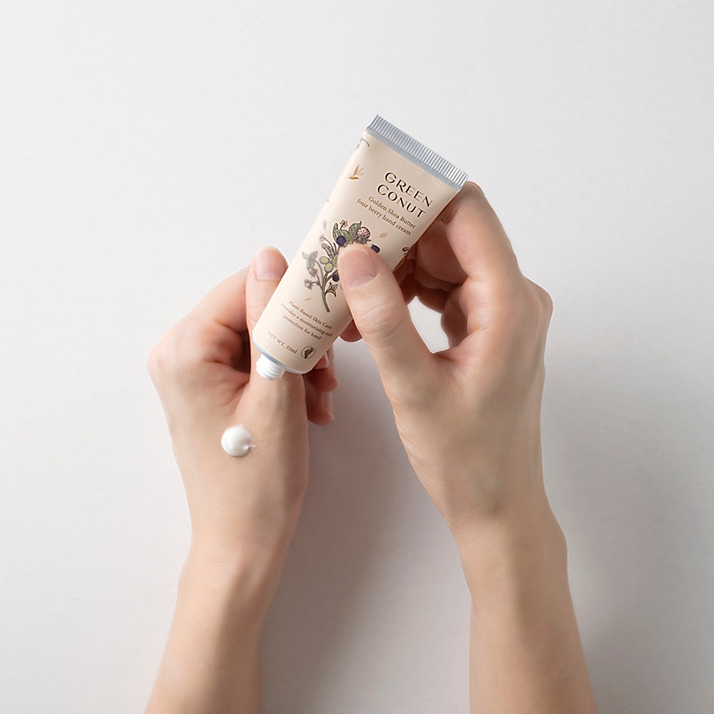 Organic Hand Cream：Golden Shea Butter four berry hand cream | 綠果 GREENCONUT